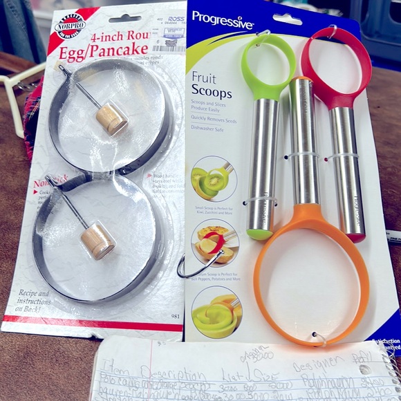 progressive and Norpro | Kitchen | Fruit Scoops And Egg Pancake Forms ...